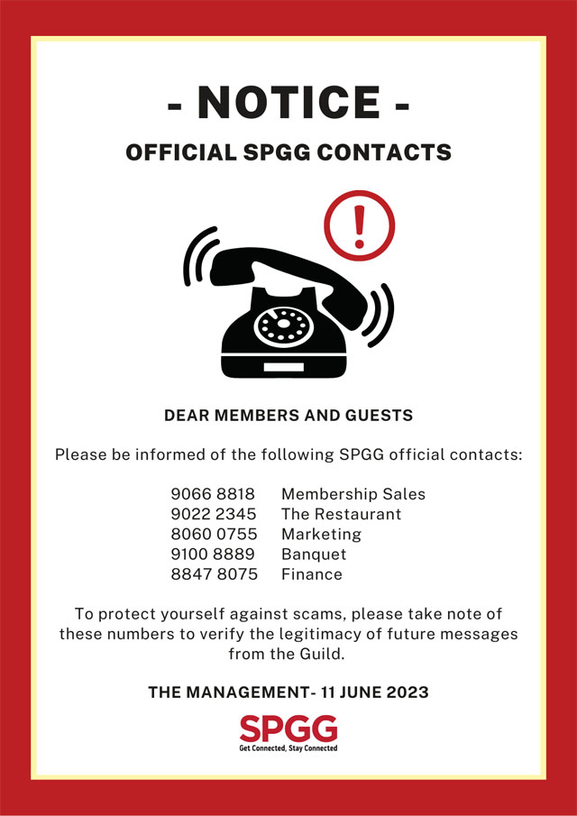 Notice - SPGG Official Contacts | SPGG
