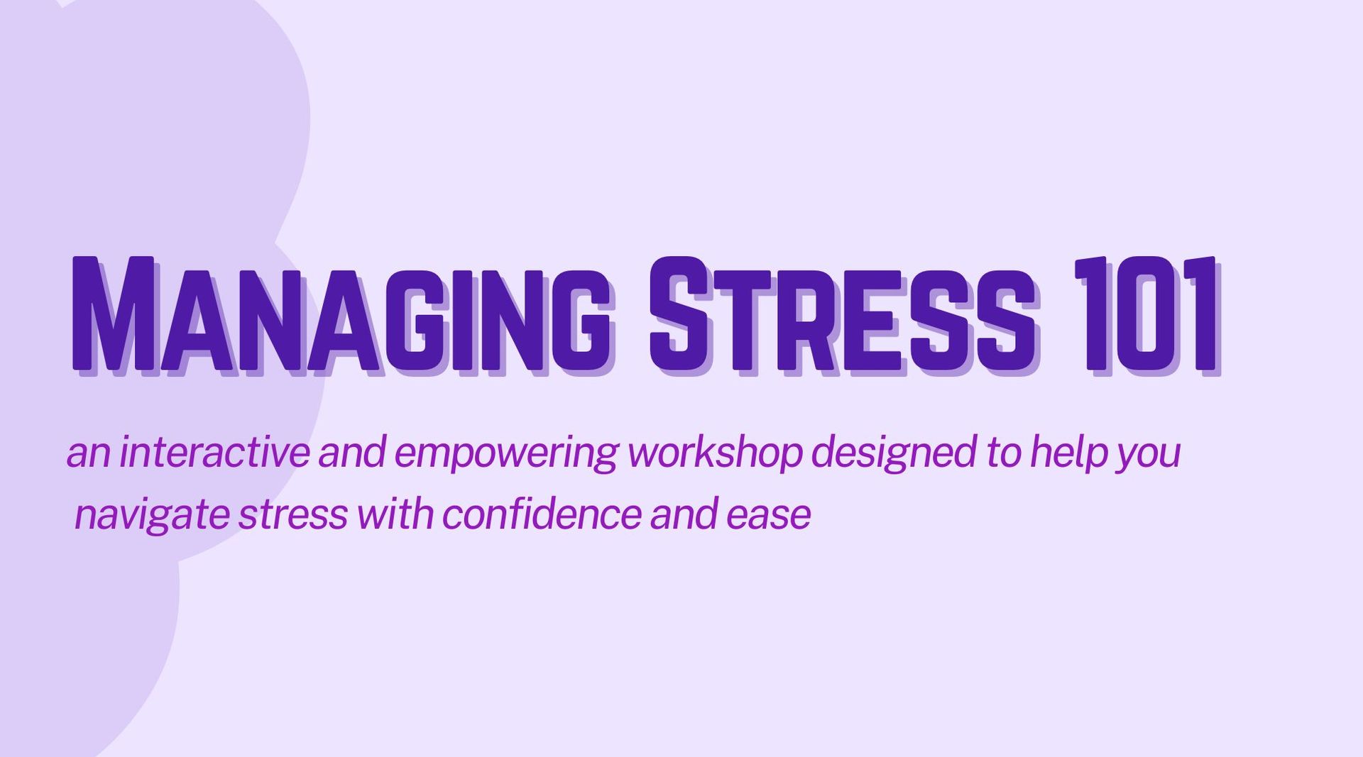 Managing Stress 101 | SPGG